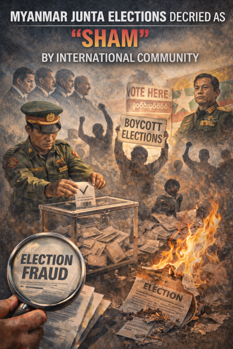 Myanmar Junta Elections Decried as "Sham" by International Community ...